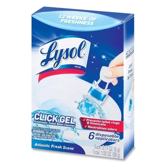 Lysol | Other | New Lysol Click Gel Automatic Toilet Bowl Cleaner Ocean ...